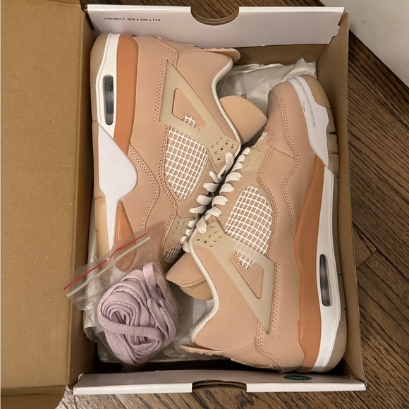 Jordan | Shoes | Womens Air Jordan 4 Retro Shimmermetallic Silver Like New | Poshmark